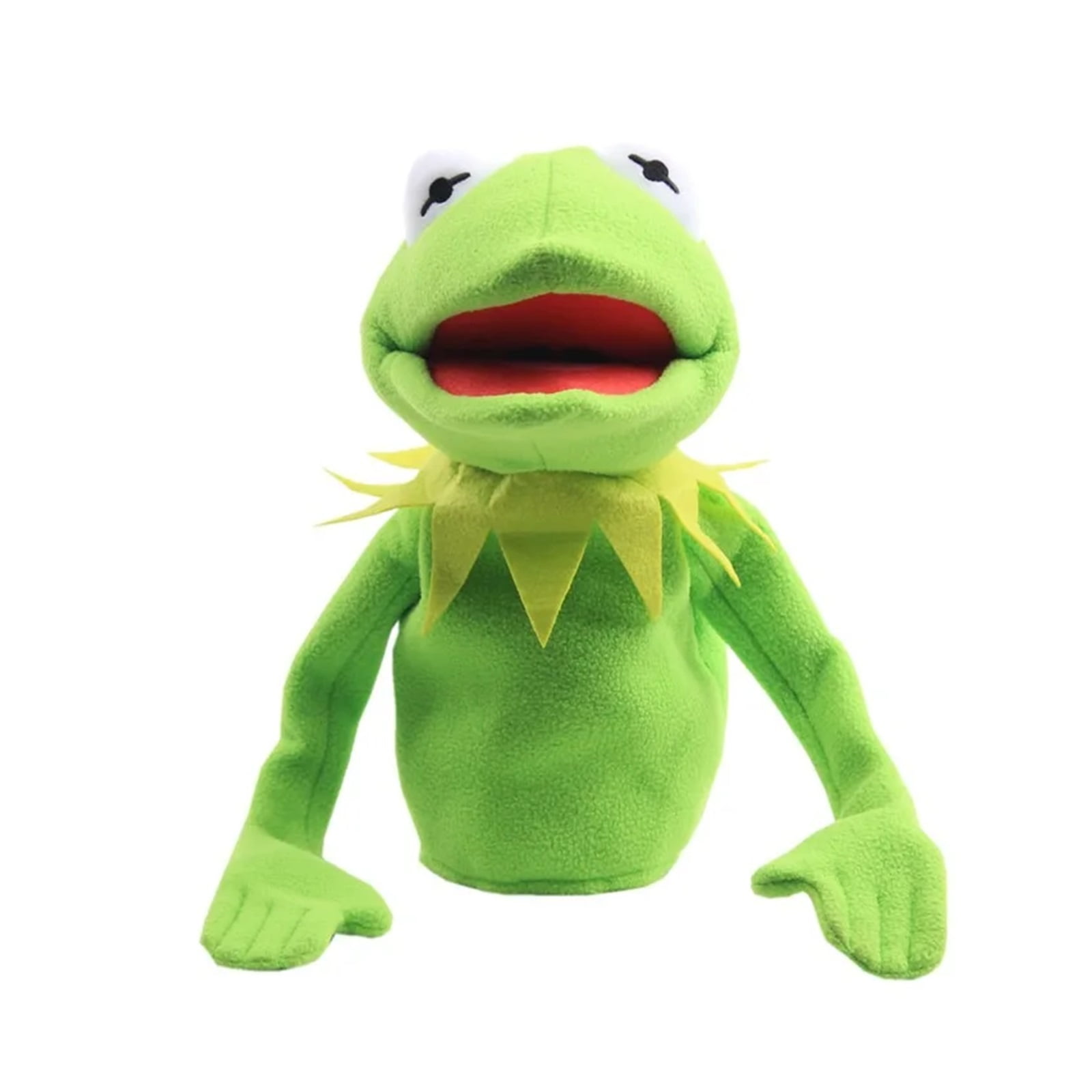Frog Hand Puppet Doll Green Plush Toy Big Belly Language Performance ...