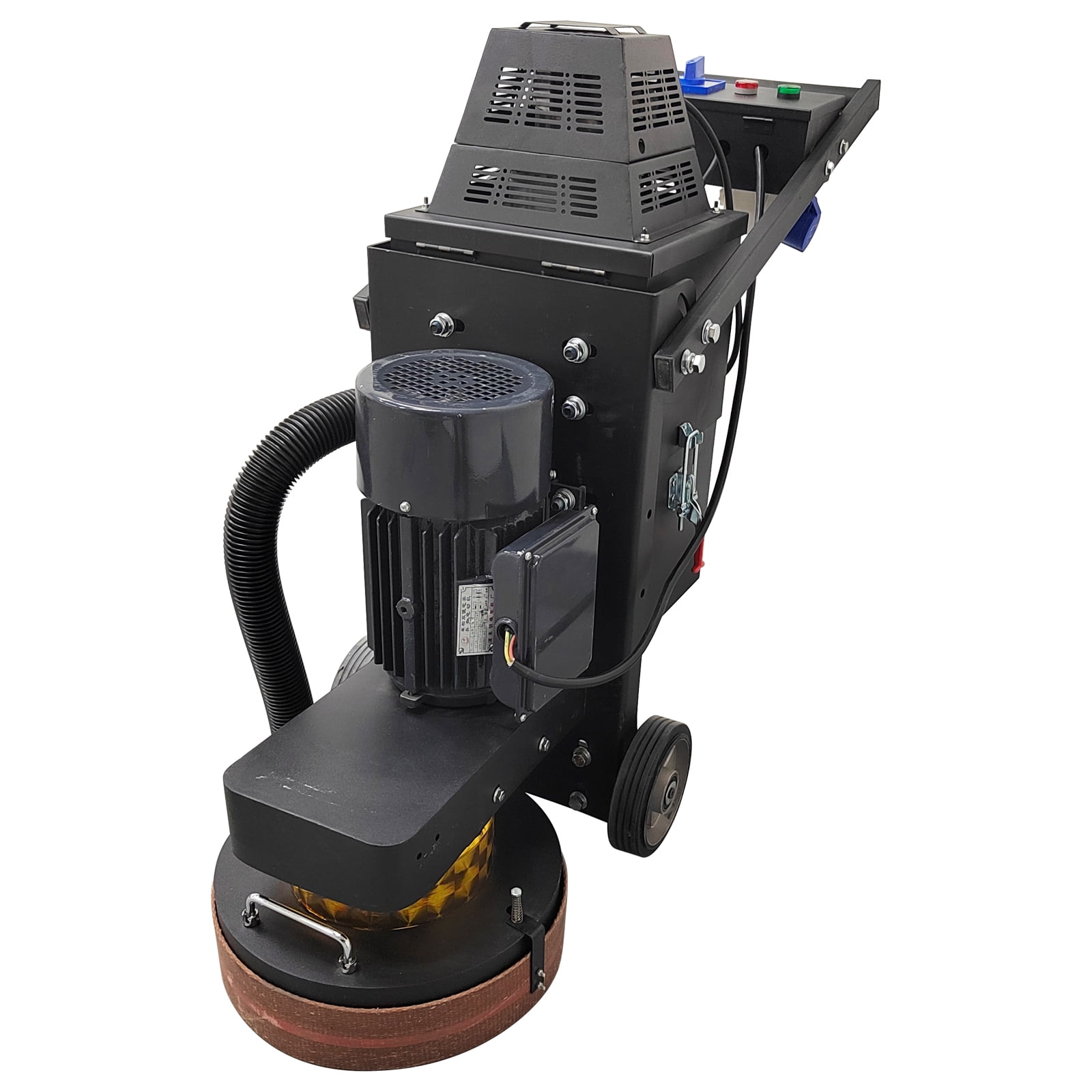 Hand-push Cement Ground Grinder Concrete Floor Sander Built-in Fan 220V ...