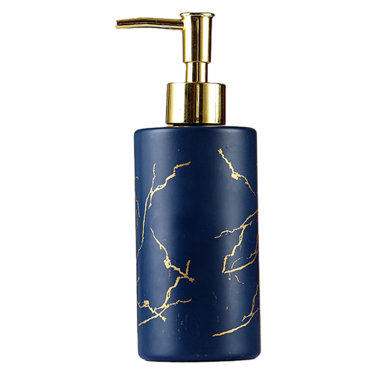 Hand soap box for bathroom and kitchen, cylindrical marbled resin ...