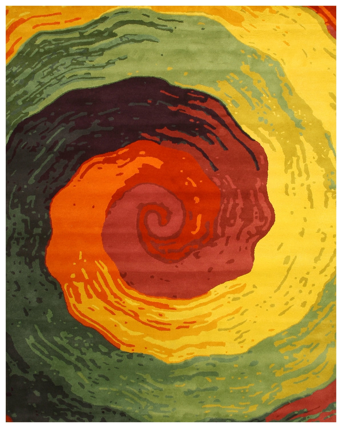 Hand-tufted Wool Contemporary Abstract Cowabunga Rug - Walmart.com