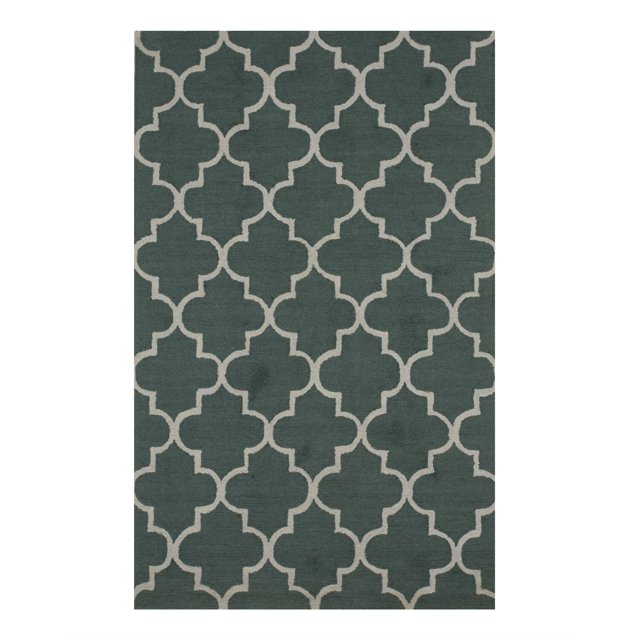 Hand-tufted Wool Green Traditional Trellis Moroccan Rug - Walmart.com
