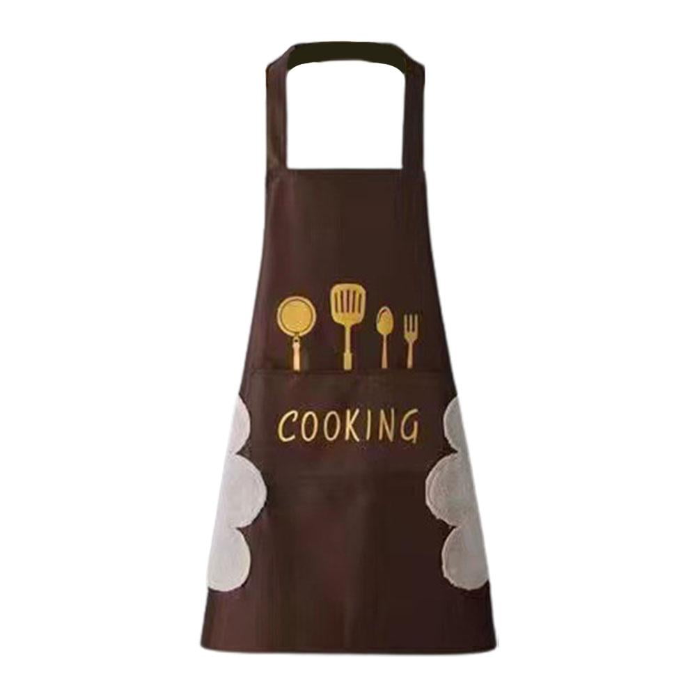 Hand-wipeable apron Kitchen Cooking Home Work PVC Apron Oil Waterproof ...