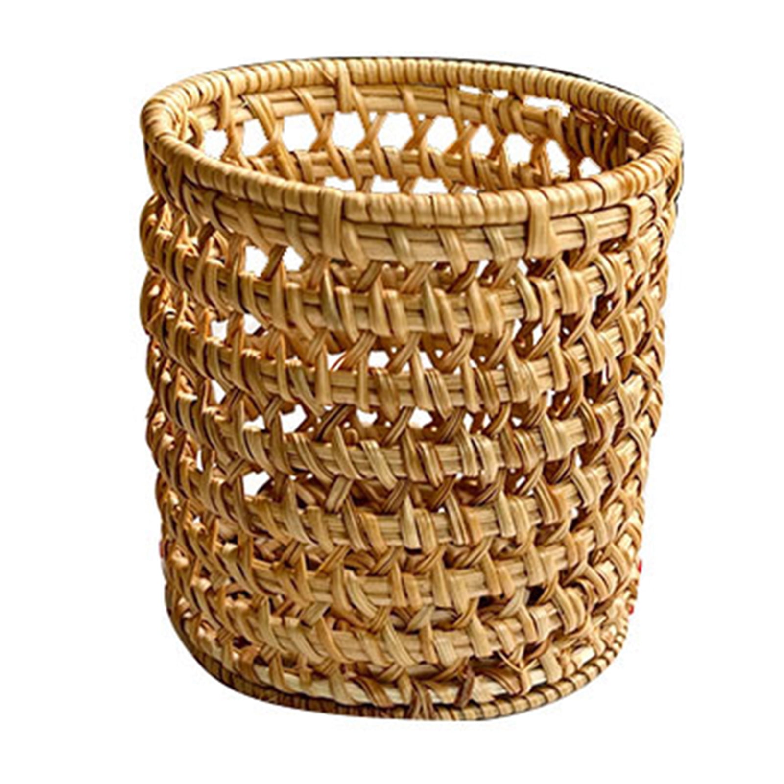 Hand-woven Rattan Tray,Natural Rattan Storage Tray for Fruits Keys ...