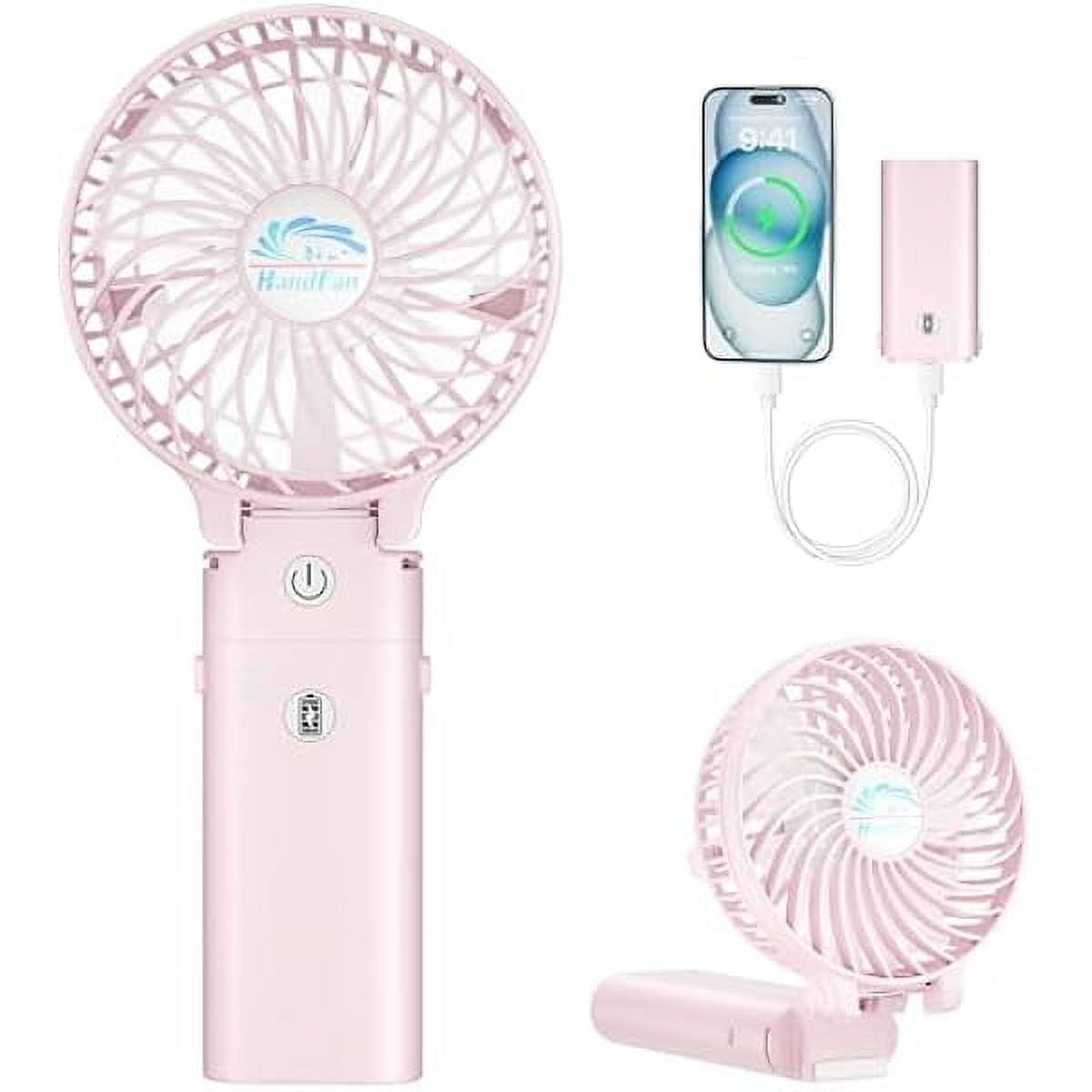 HandFan 5200mAh Handheld Fan Rechargeable, 5-20 Working Hours Hand Fan ...