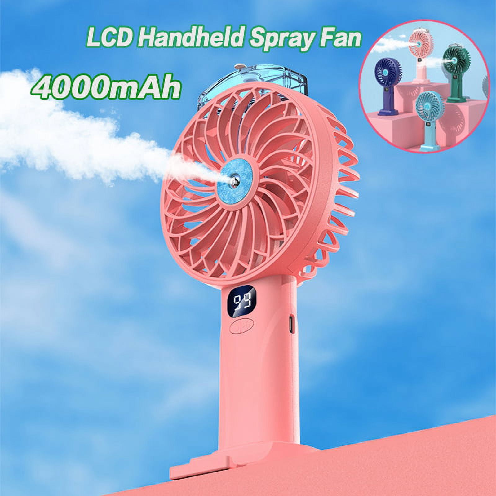 HandFan Portable Handheld Misting Fan, Rechargeable Personal Mister Fan ...