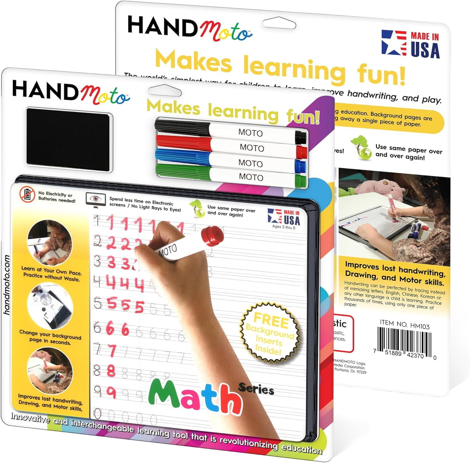 HandMoto Tablet - Educational Toy for Toddlers and Preschoolers - Maths ...