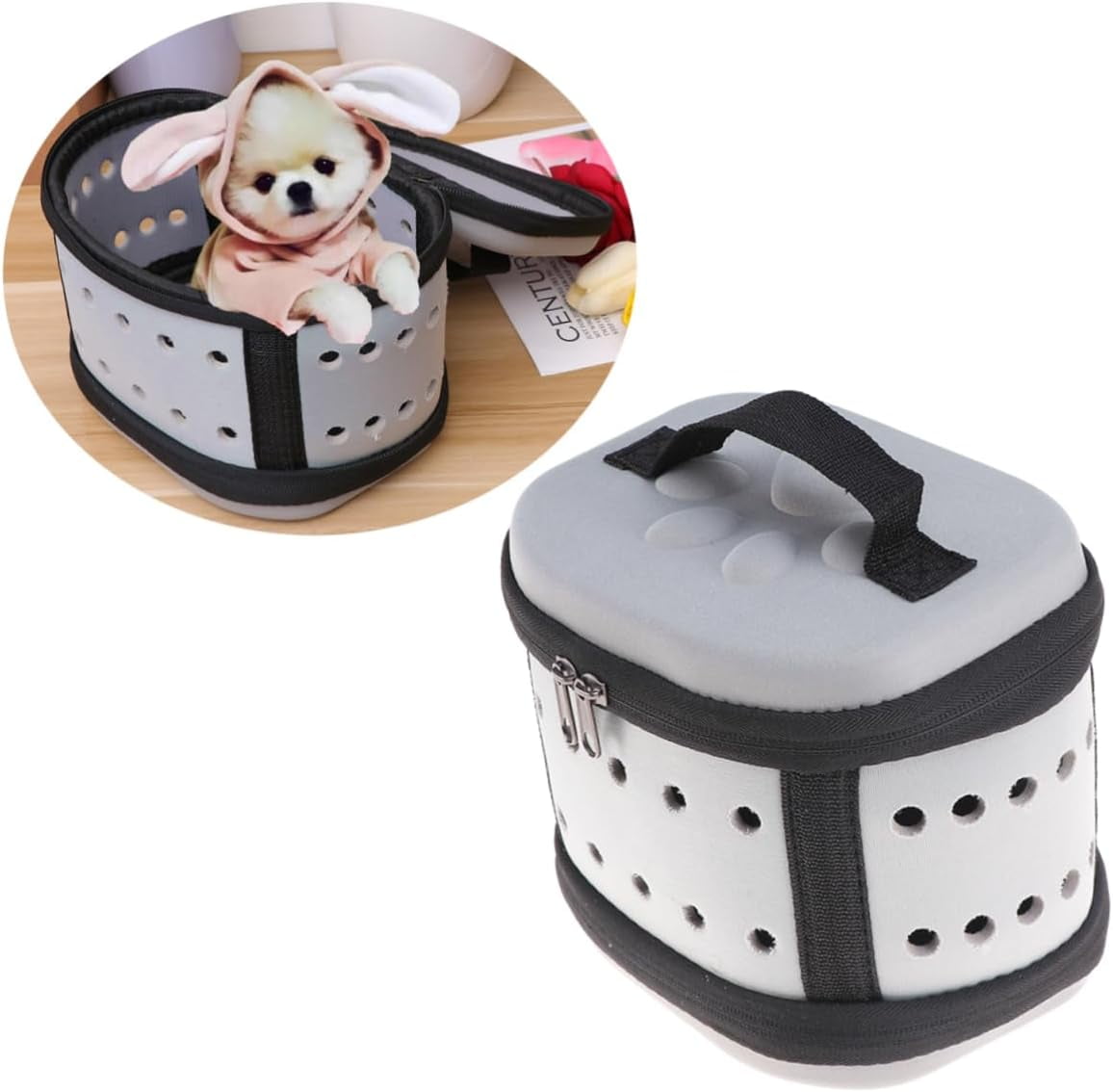 Handbag Cage Portable Collapsible Cage, suitable for dog, cat, puppy ...