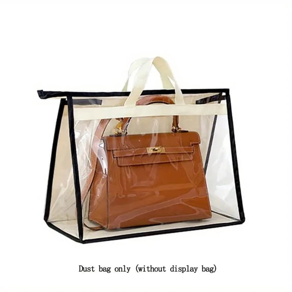 Handbag Dust Bags Clear Purse Storage Organizer For Closet, Zipper ...