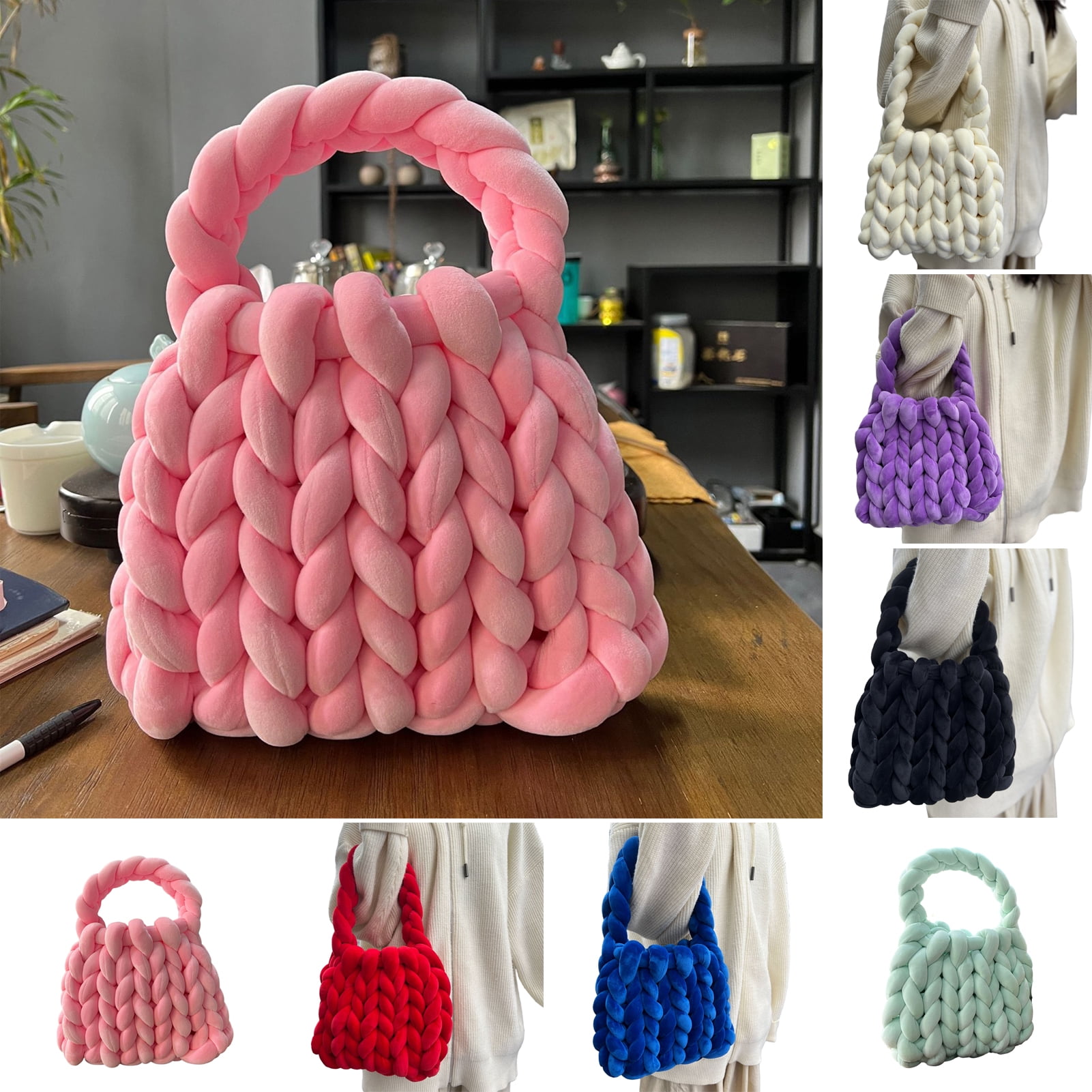 Handbag Unique Design High Capacity Hand Made Soft Touch Aesthetic ...