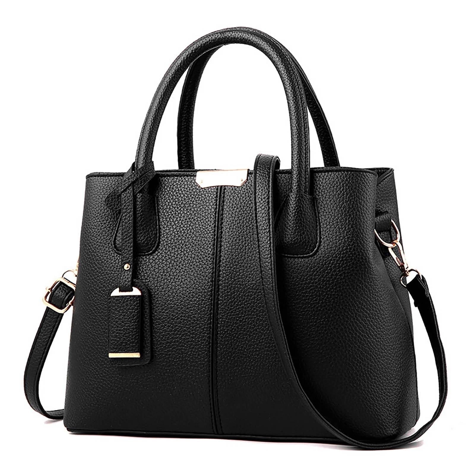 "Xueyu Women’s Vegan Leather Tote, Satchel Handbag with Zipper ...