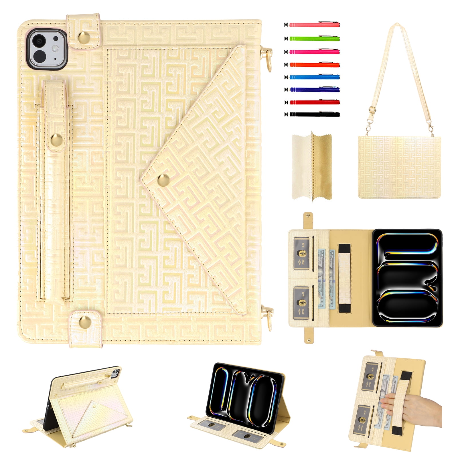 Handbag for iPad Air 6th 13" 2024 M2/Pro 12.9 2022 2021 2020 2018 ...