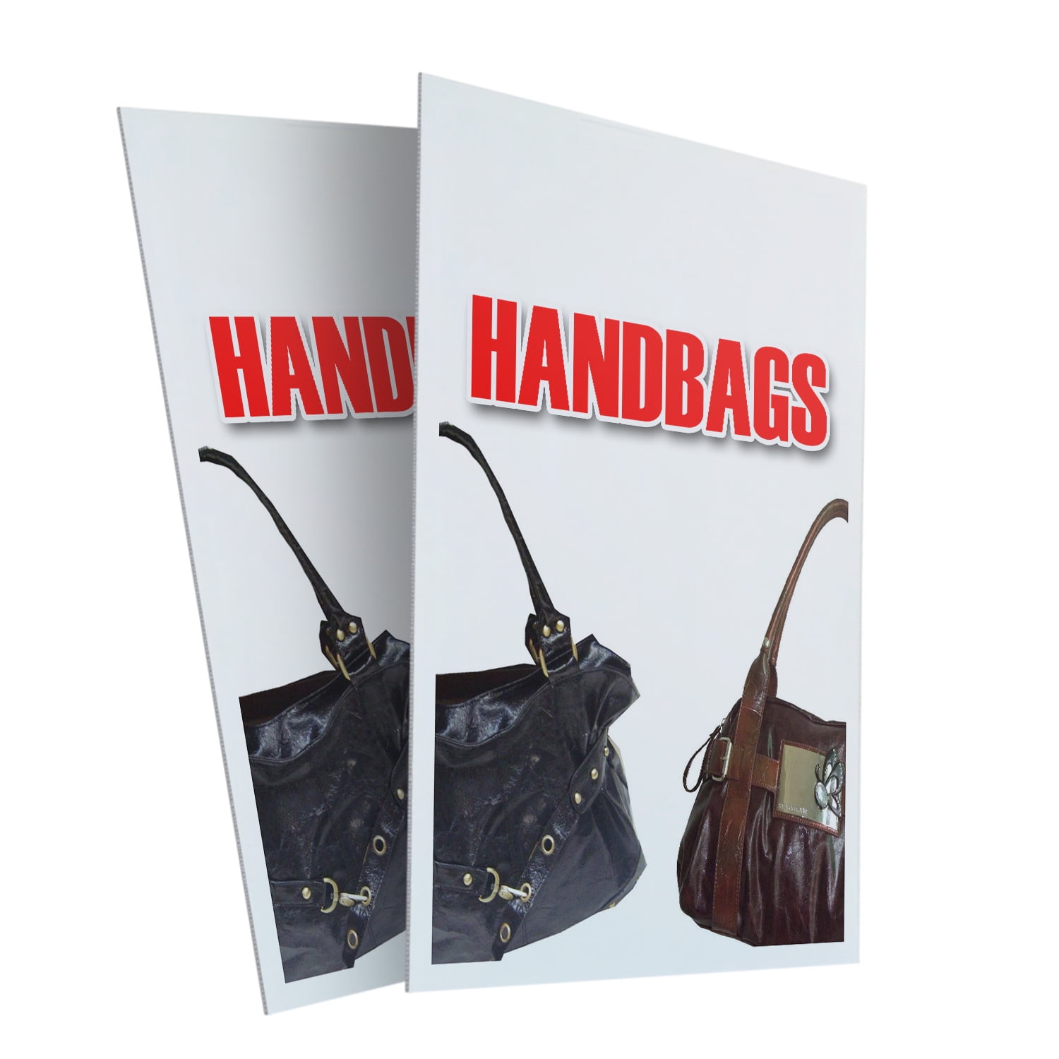 Handbags (2-PACK) 24" x 36" Plastic Signs | Sign Insert 4mm Corrugated ...