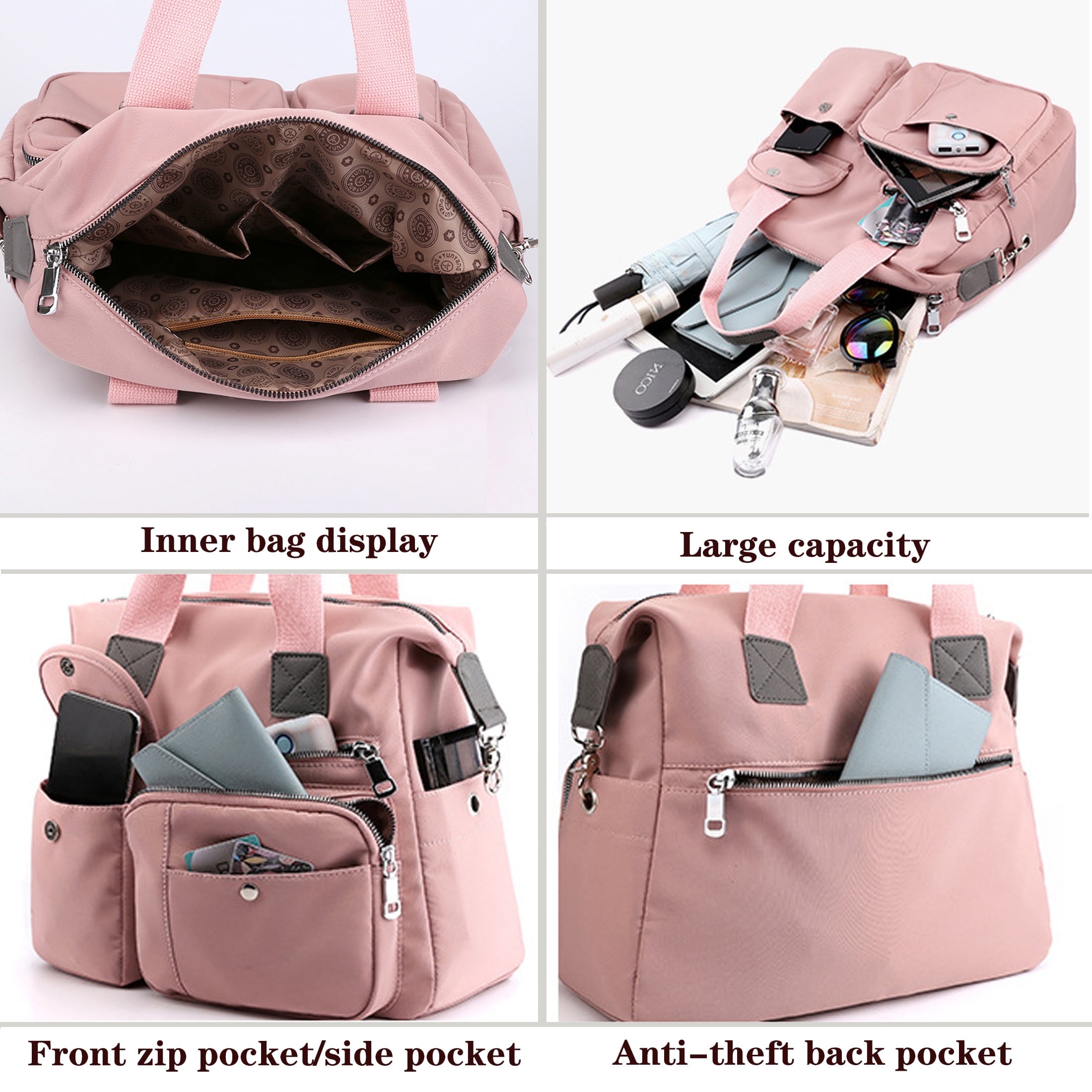 Handbags Womens Tote, Bags Multiple Pockets Lady Shoulder Crossbady ...