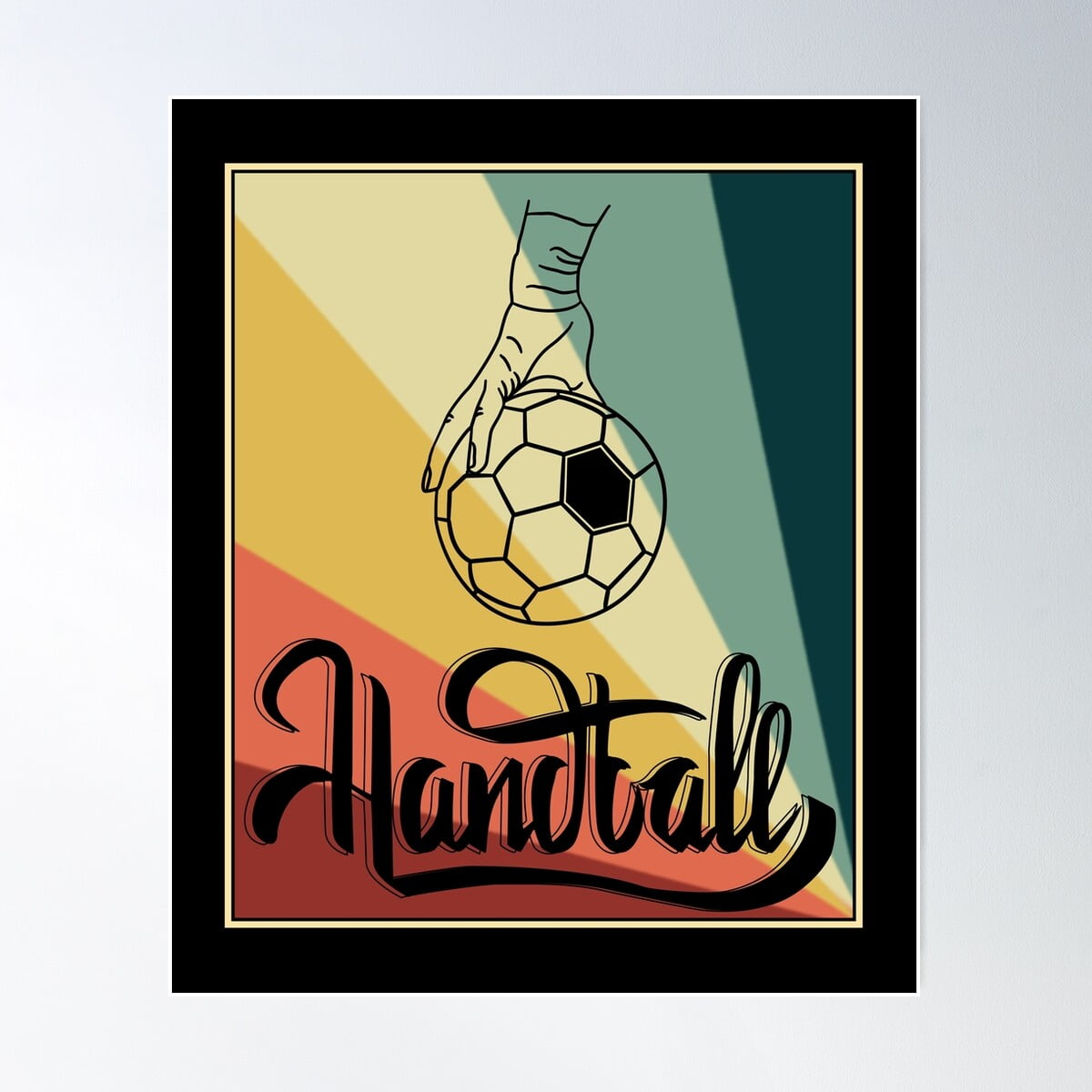 Handball Training Day Retro Ball | Beach Handball Season Handball Lover ...