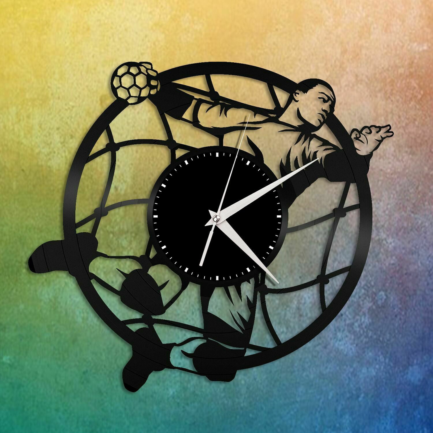 Handball Vinyl Wall Clock Sports Lovers Unique Gift Home Room ...
