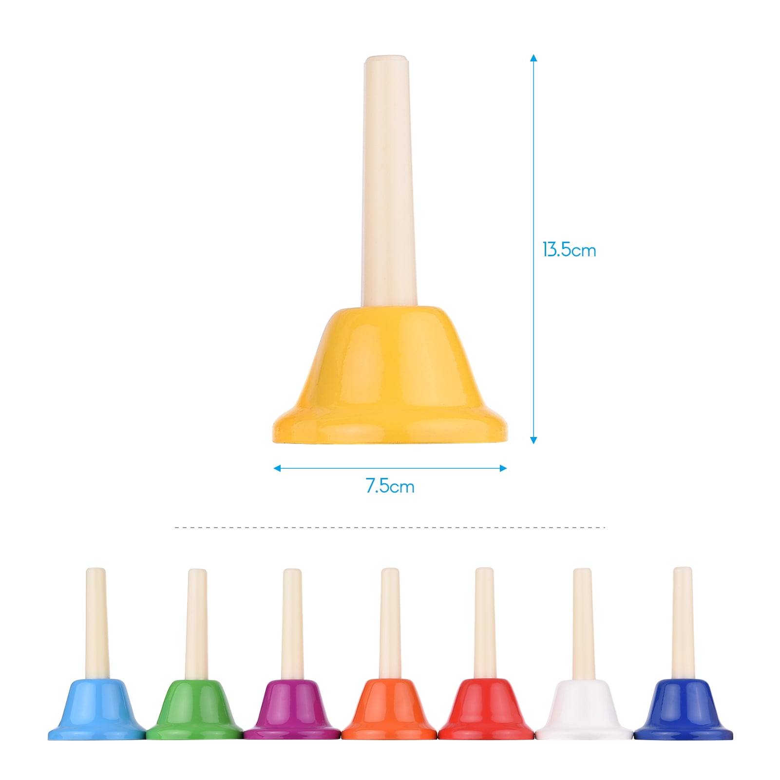 Handbell,Percussion Toy Kids 8 Note Metal Kids Children Metal Hand ...