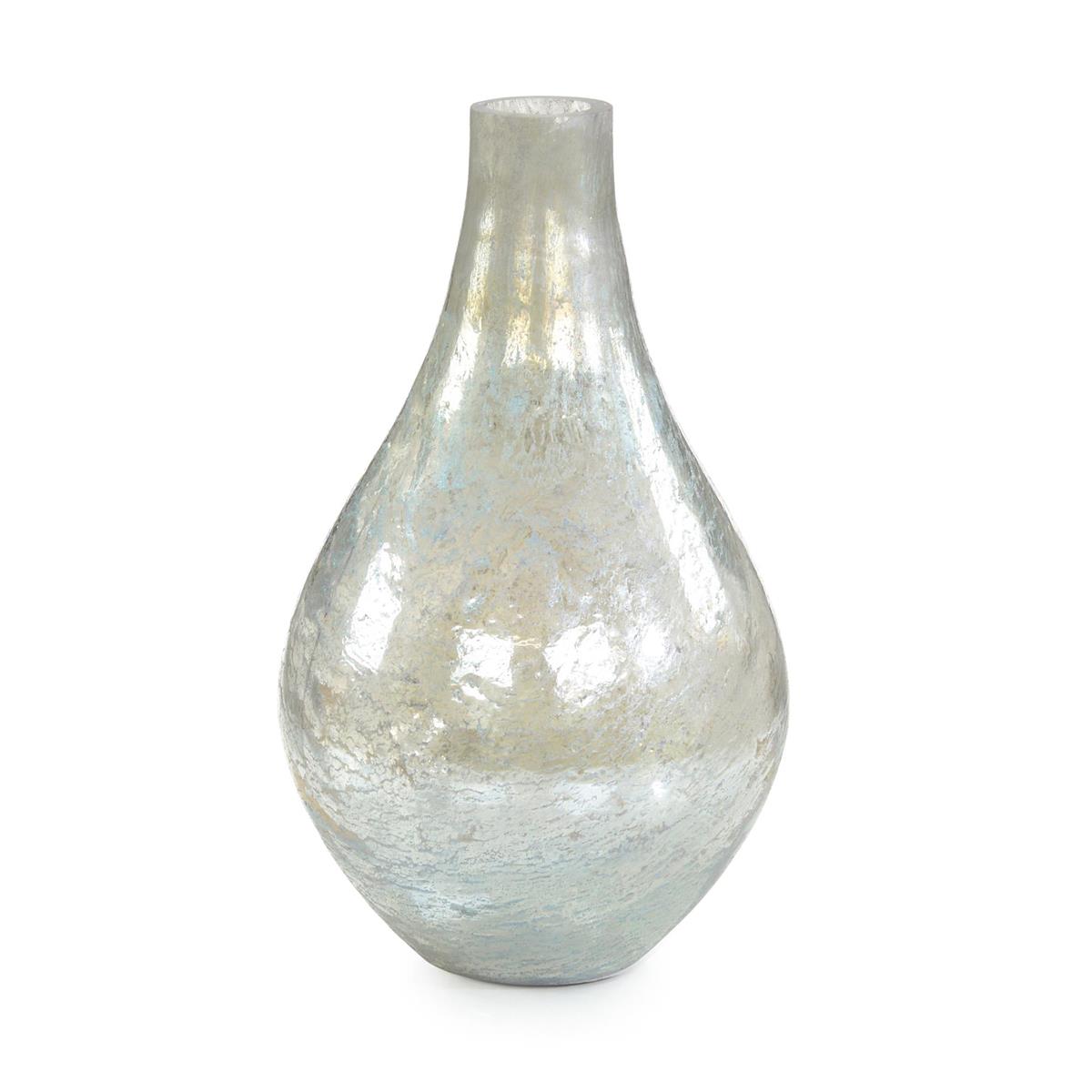 Handblown Green Luster Vase II – 14" Green Luster Mouth-blown Art Glass ...