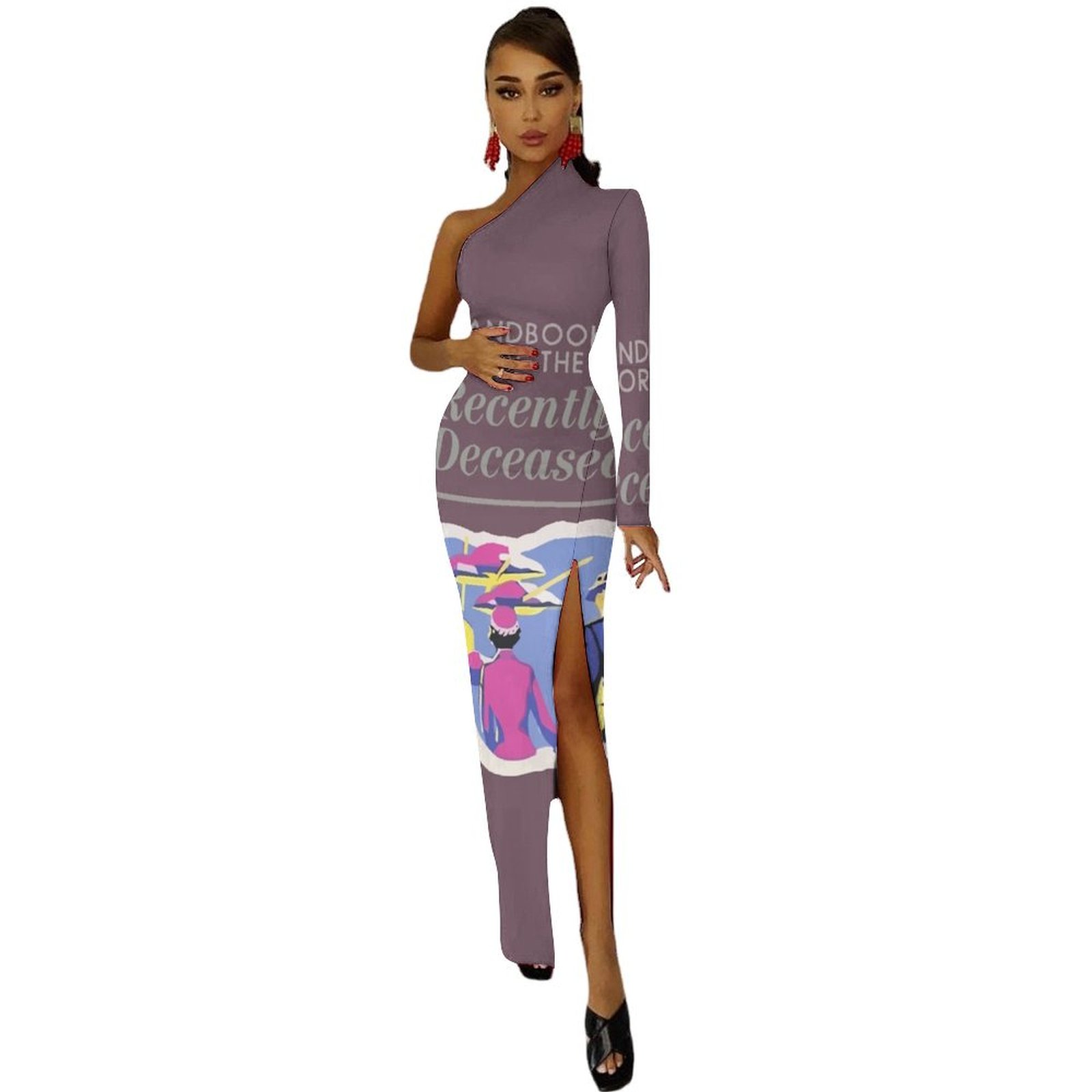 Handbook For The Recently Deceased Half Dleeve Split Dress summer ...