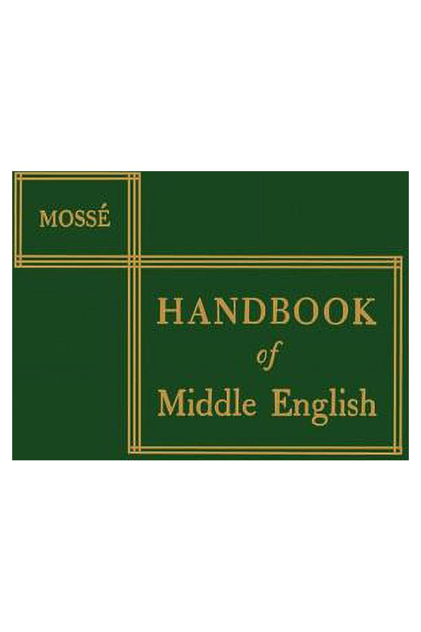 Handbook of Middle English - Walmart.com