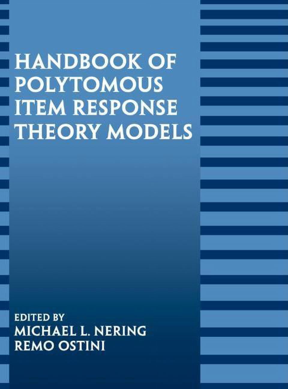 Handbook of Polytomous Item Response Theory Models, (Hardcover ...
