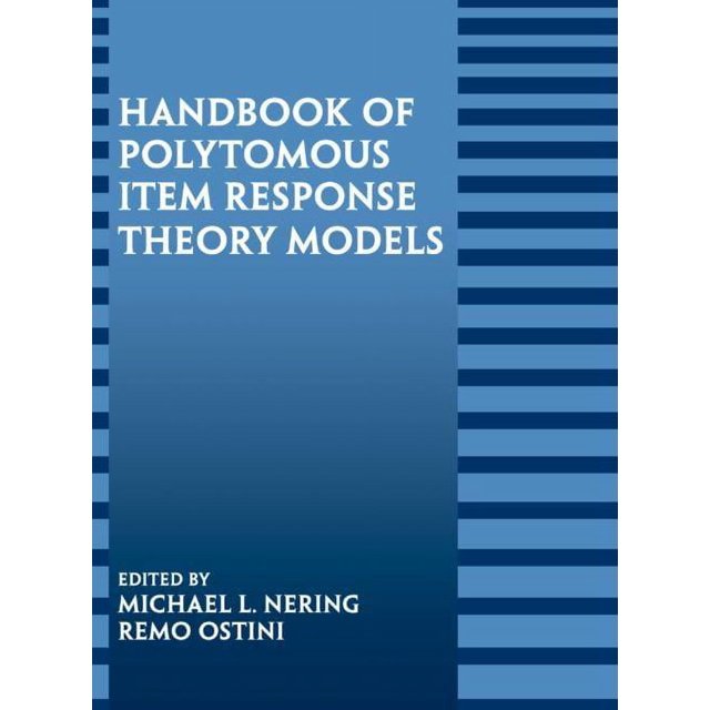 Handbook of Polytomous Item Response Theory Models, (Hardcover) - Walmart.com