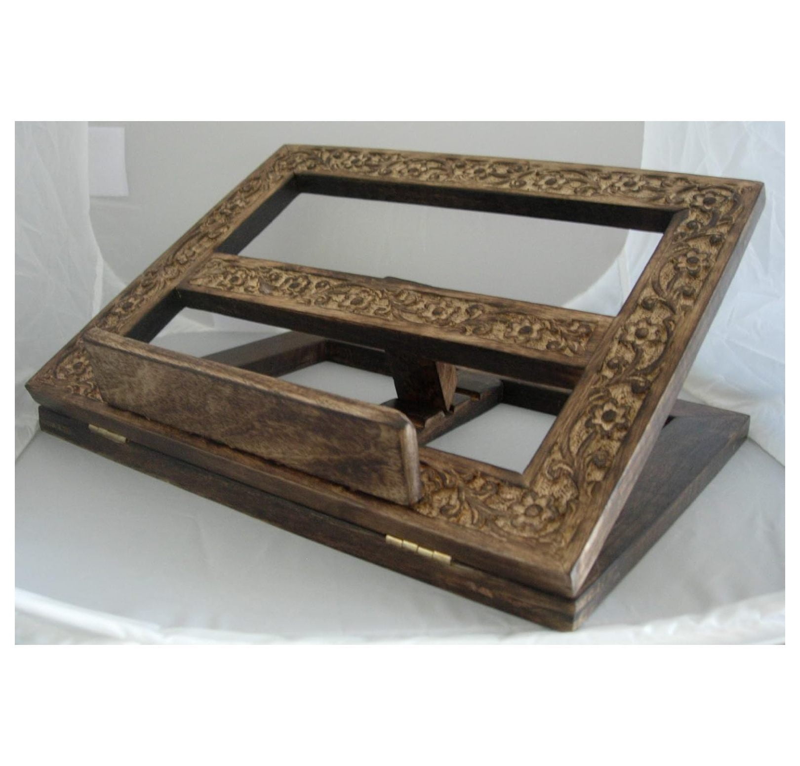Handcarved Wooden Folding Book/Bible Stand - Walmart.com