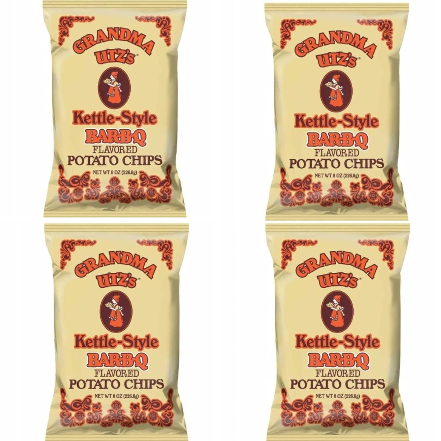 Handcooked Grandma Kettle Potato Chips barbecue flavors- Thick, y ...