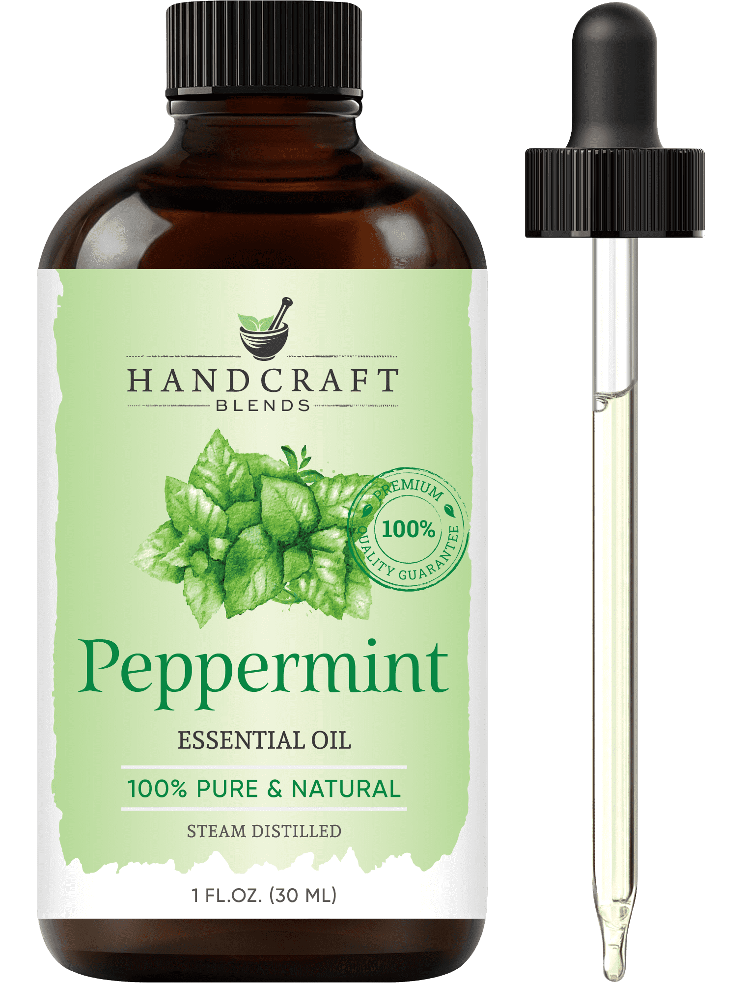 Handcraft Blends Peppermint Essential Oil, 1 Fl Oz, Pure & Natural ...