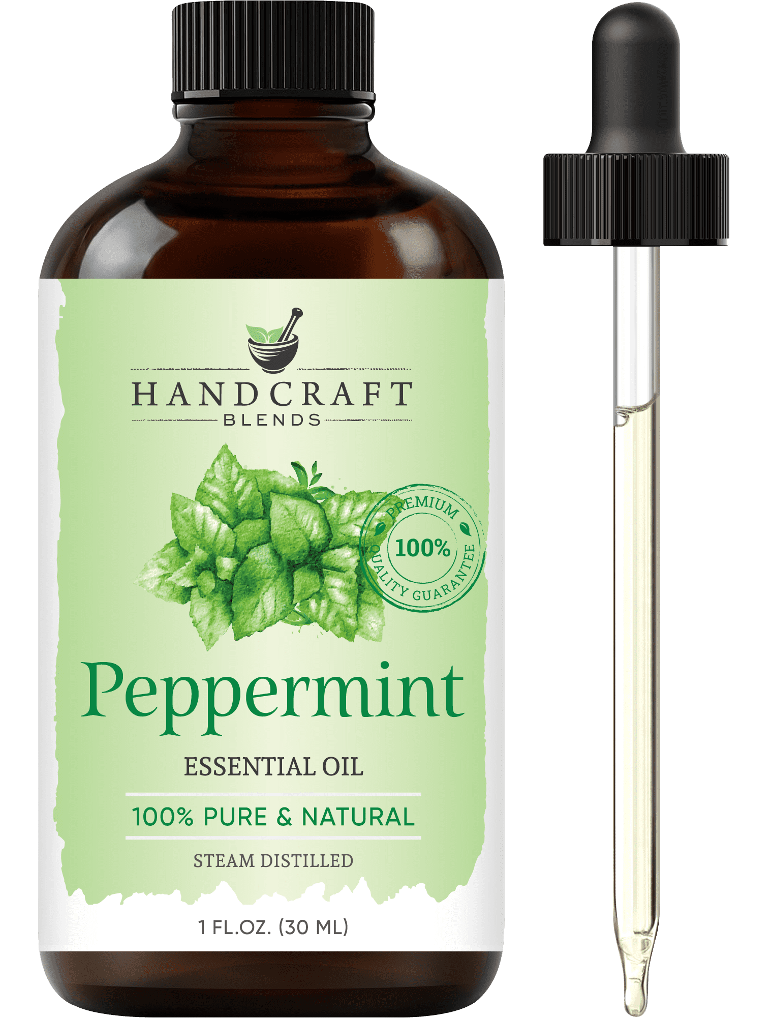 Handcraft Blends Peppermint Essential Oil, 1 Fl Oz, Pure & Natural ...