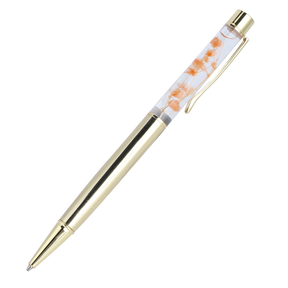Handcraft Floating Flower Metal Oil Pen Writing Signatures Calligraphy ...