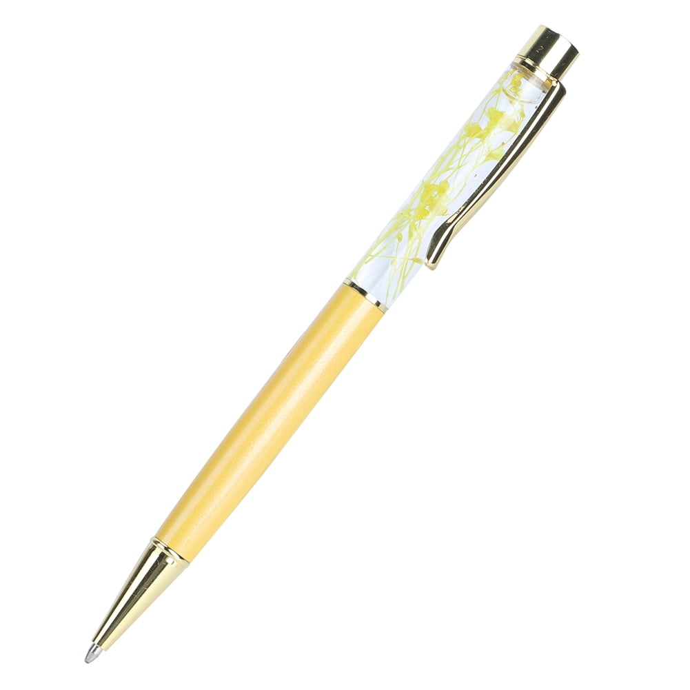 Handcraft Floating Flower Metal Oil Pen Writing Signatures Calligraphy ...