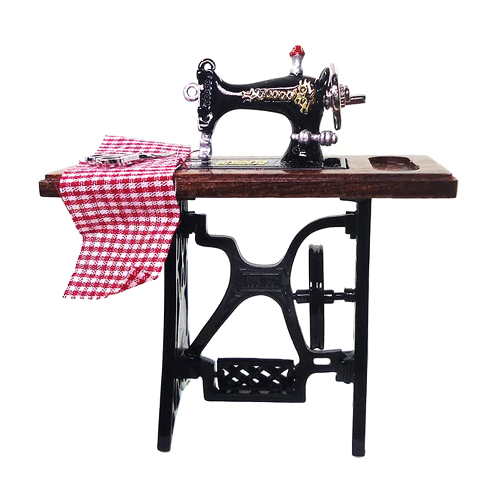 Handcraft Miniature Sewing Machine And Tool Set For 1/12 Scale ...