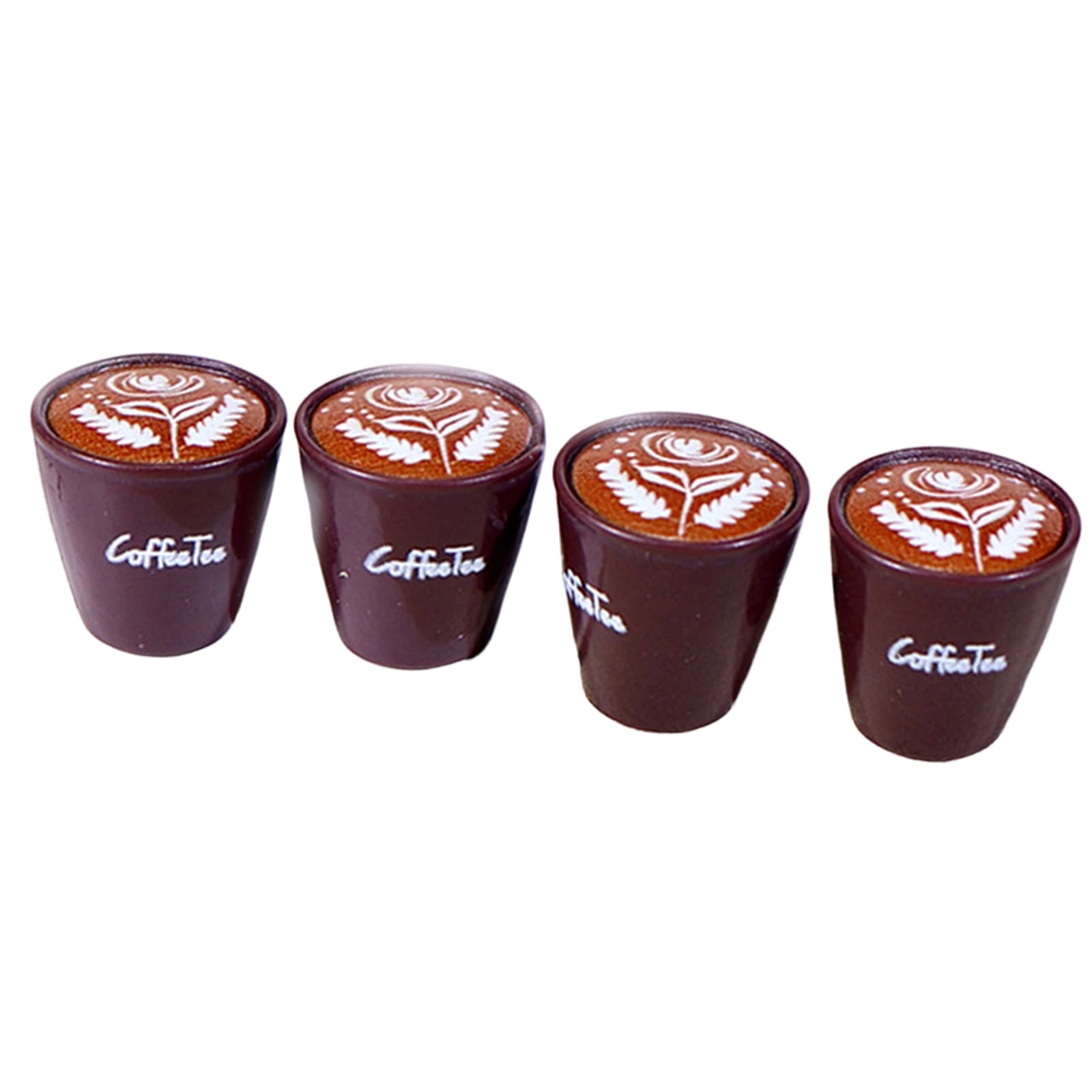 Handcraft Resin Coffee Cup Model With Latte Detailing Display Piece For ...