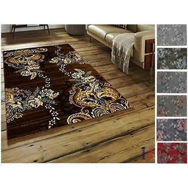 Handcraft Rugs - Chocolate Brown/Beige/Mocha/Black/Abstract Area Rug ...