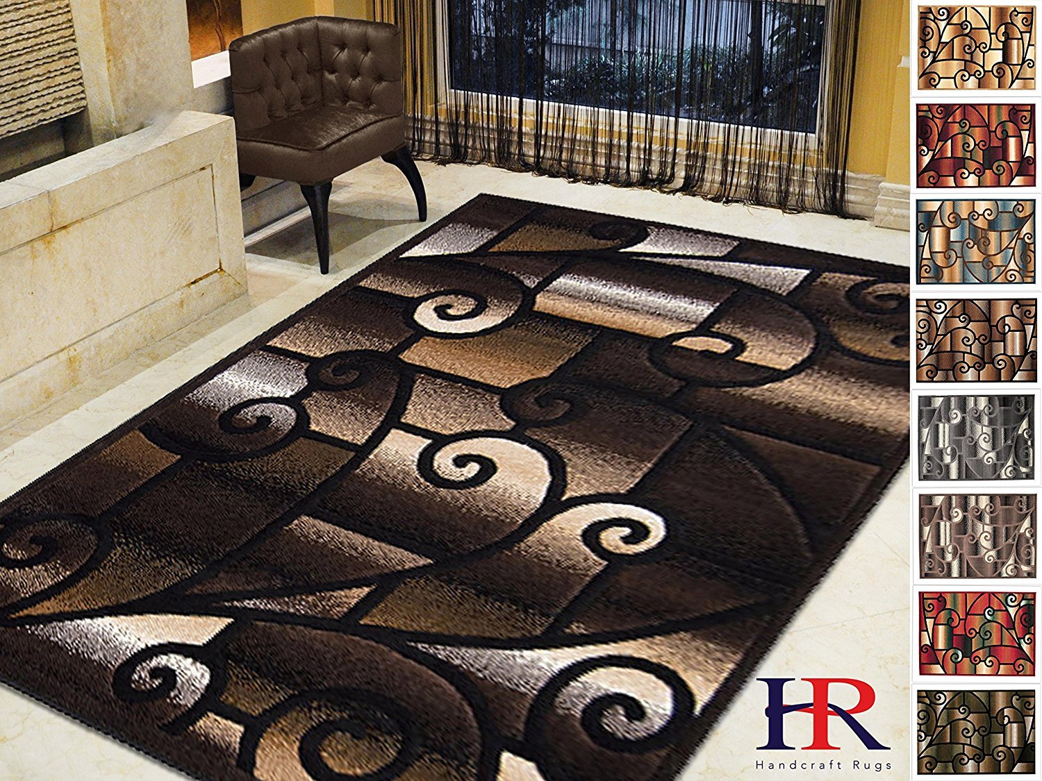 Handcraft Rugs-Modern Contemporary Living Room Rugs-Abstract Carpet ...