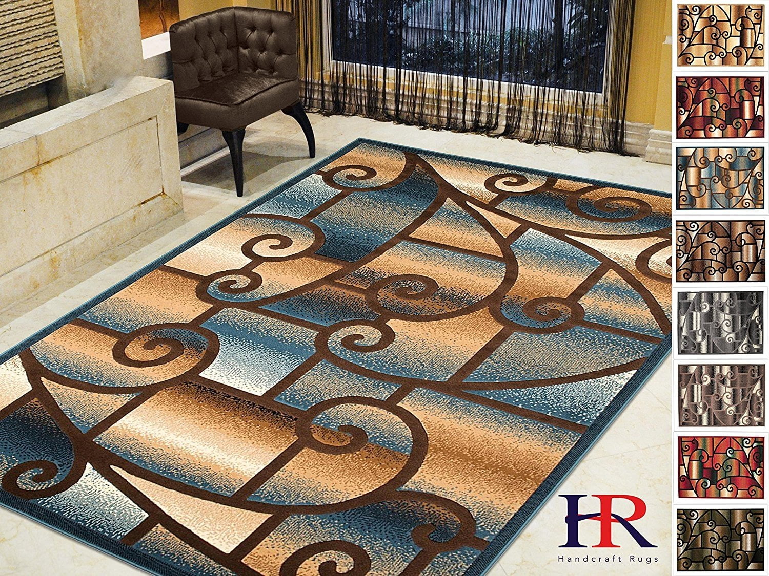 Handcraft Rugs-Modern Contemporary Living Room Rugs-Abstract Carpet ...