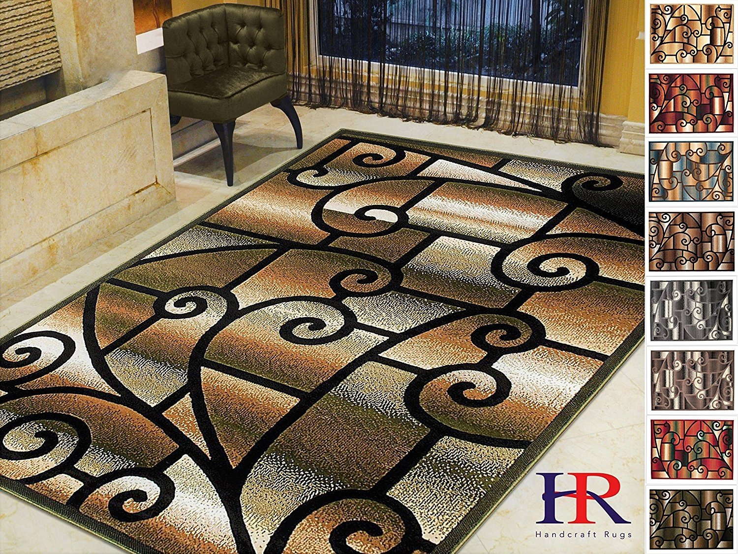 Handcraft Rugs-Modern Contemporary Living Room Rugs-Abstract Carpet ...