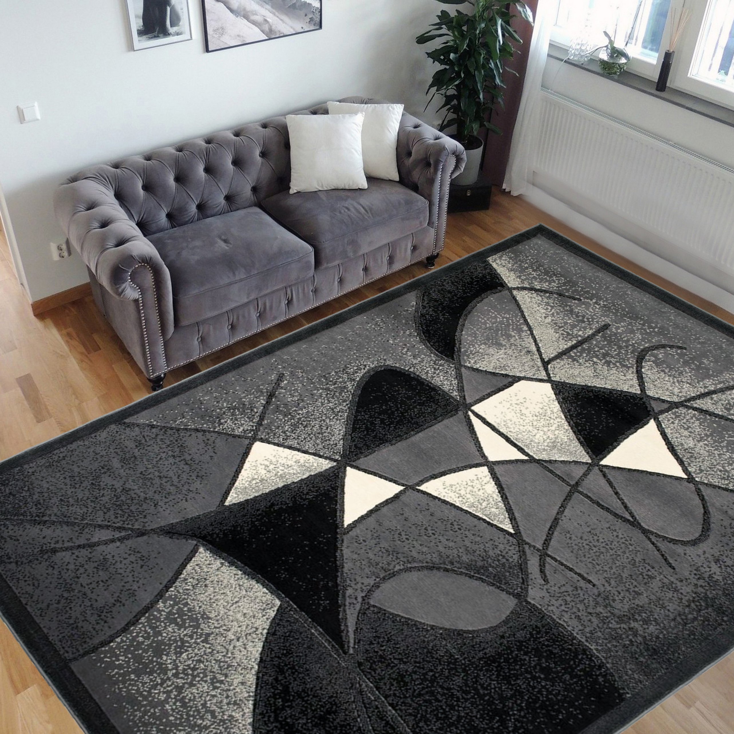 Handcraft Rugs-Modern Contemporary Living Room Rugs-Abstract Carpet ...