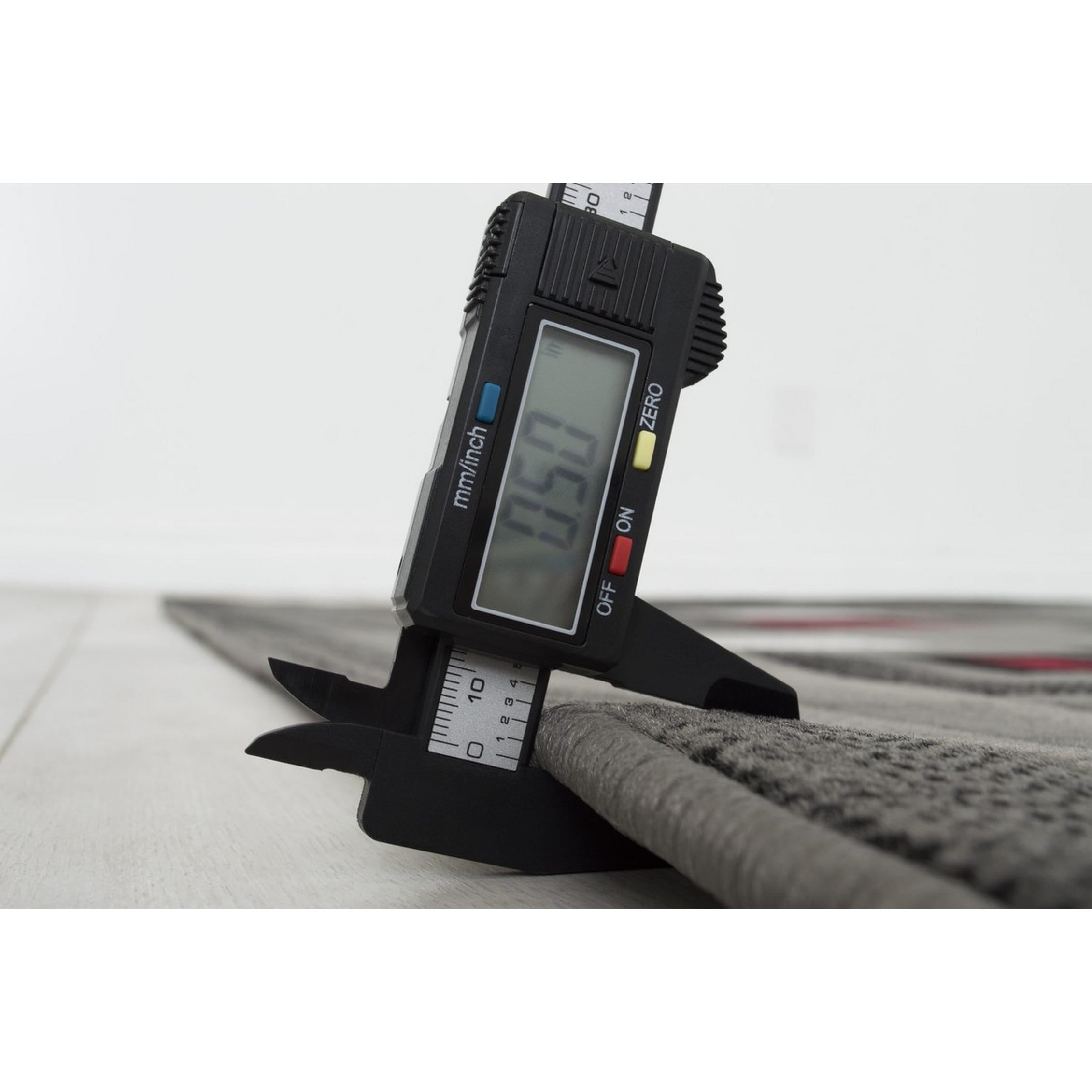 Handcraft Rugs Red Lava/Silver/Gray Abstract Geometric Modern Squares ...