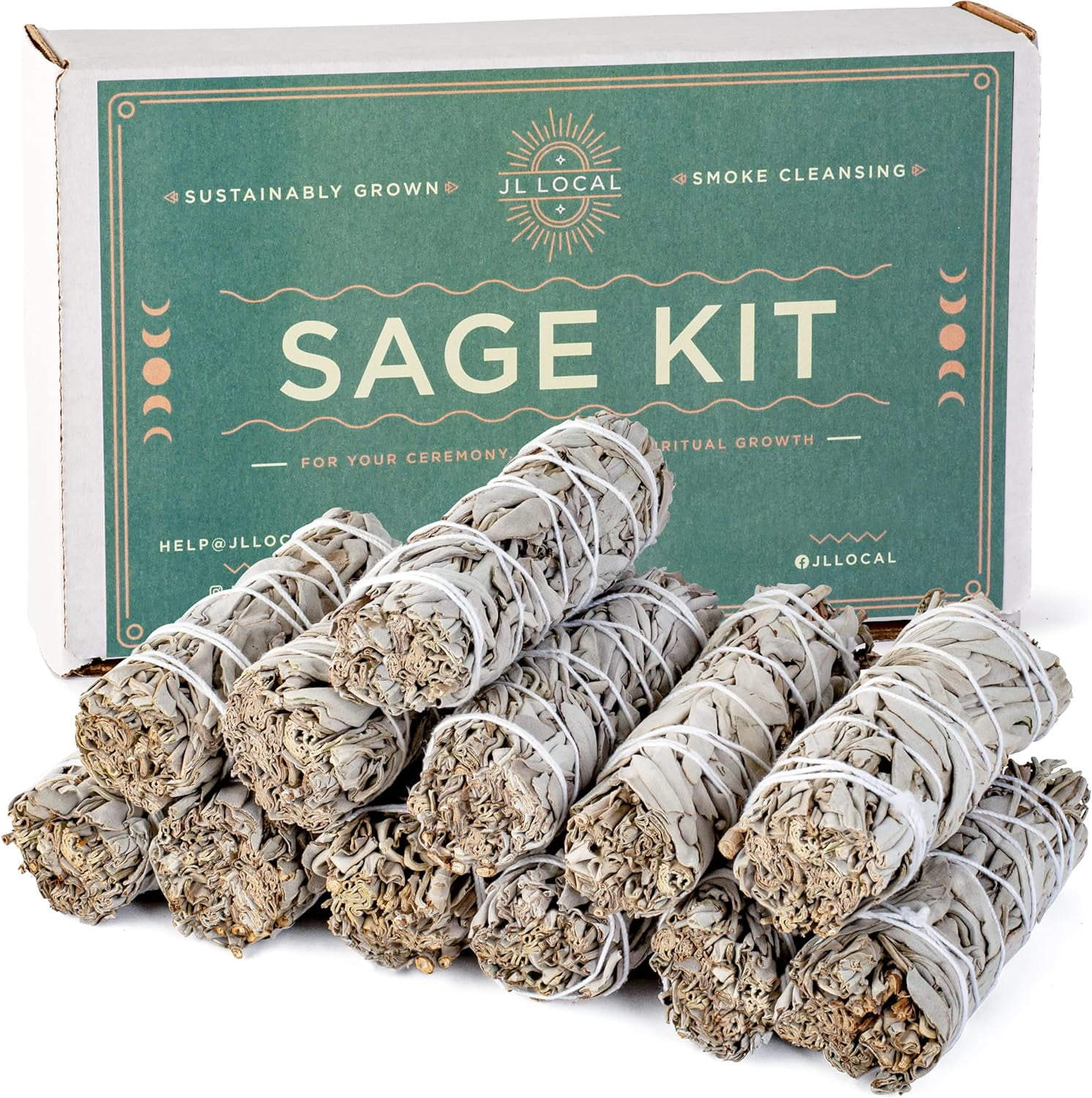 Handcrafted 4 Inch White Sage Sticks - Fresh, Natural California Sage ...