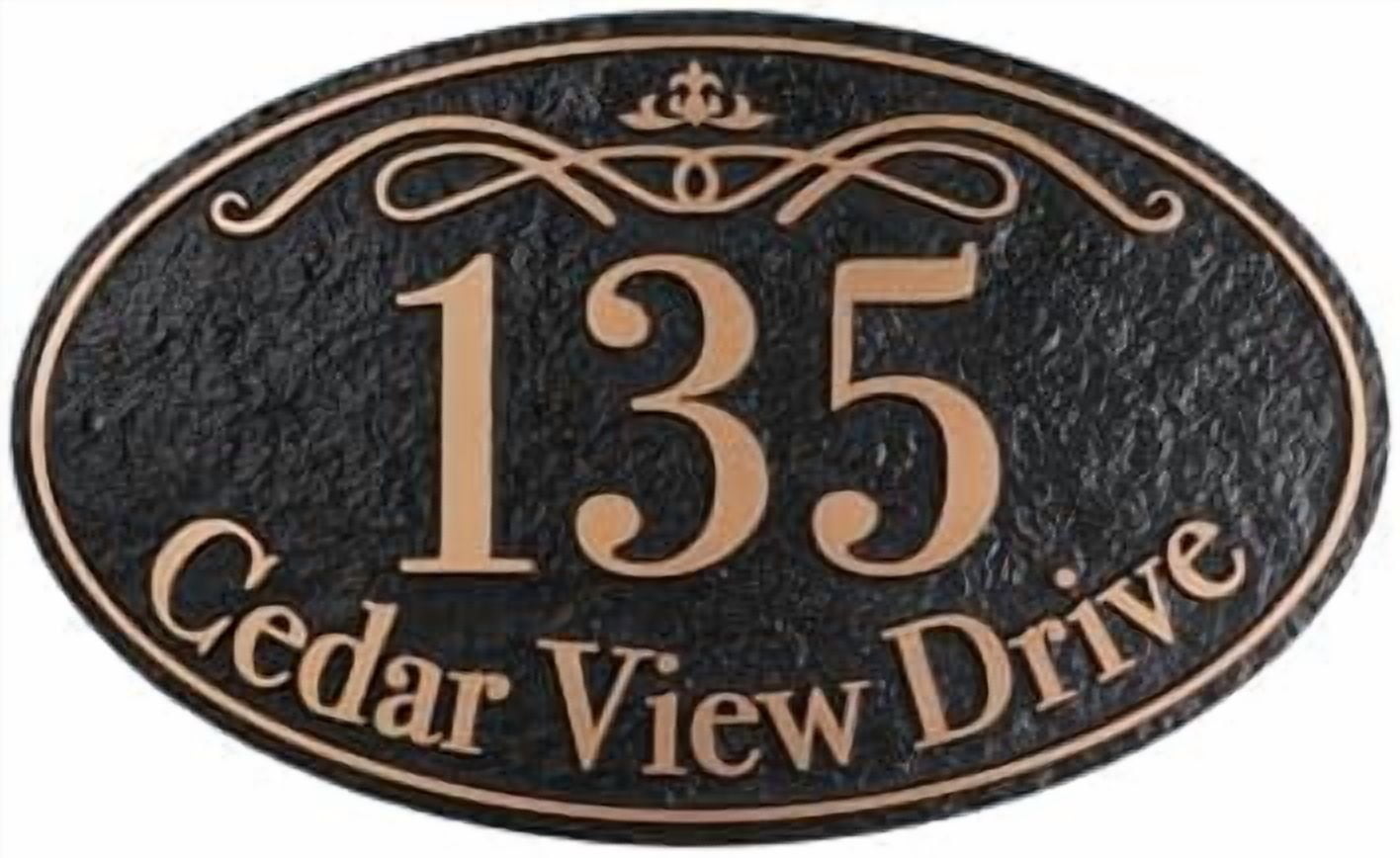 Handcrafted Address Plaque - House Sign Number Wall Plaque Personalized ...