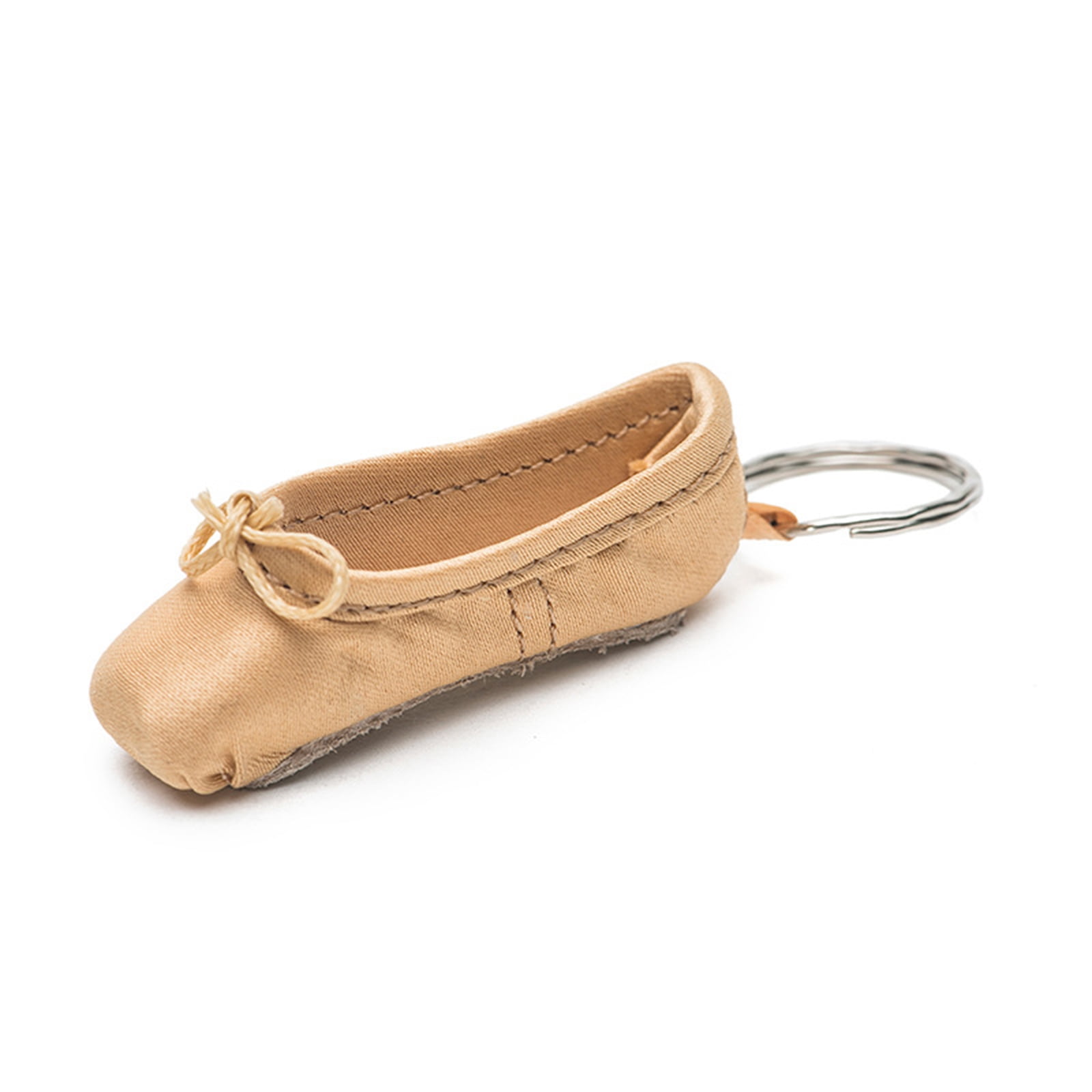 Handcrafted Ballet Shoe Keychain Silk Mini Pointe Shoe Keyrings Elegant ...