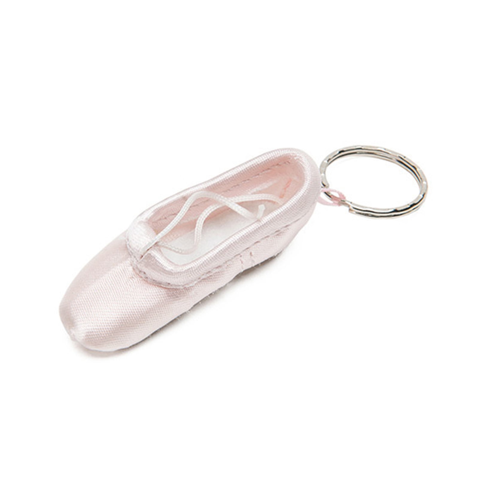 Handcrafted Ballet Shoe Keychain Silk Pointe Shoe Keyrings Elegant Key ...