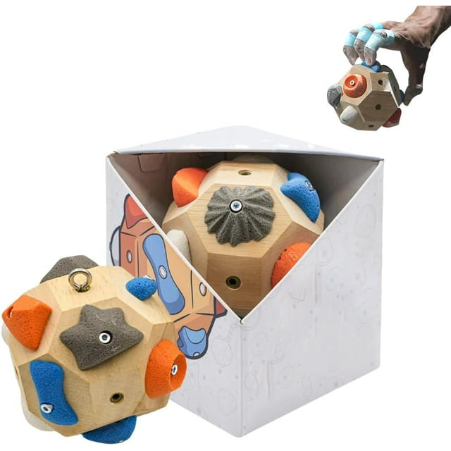 Handcrafted Boulder Block - Build Strength and Precision, Boulder Balls 3D Climbing Ball Rock ...