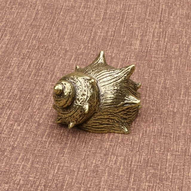 Handcrafted Brass Conch Sculpture Animal Statue Zen Home Decor Tabletop ...