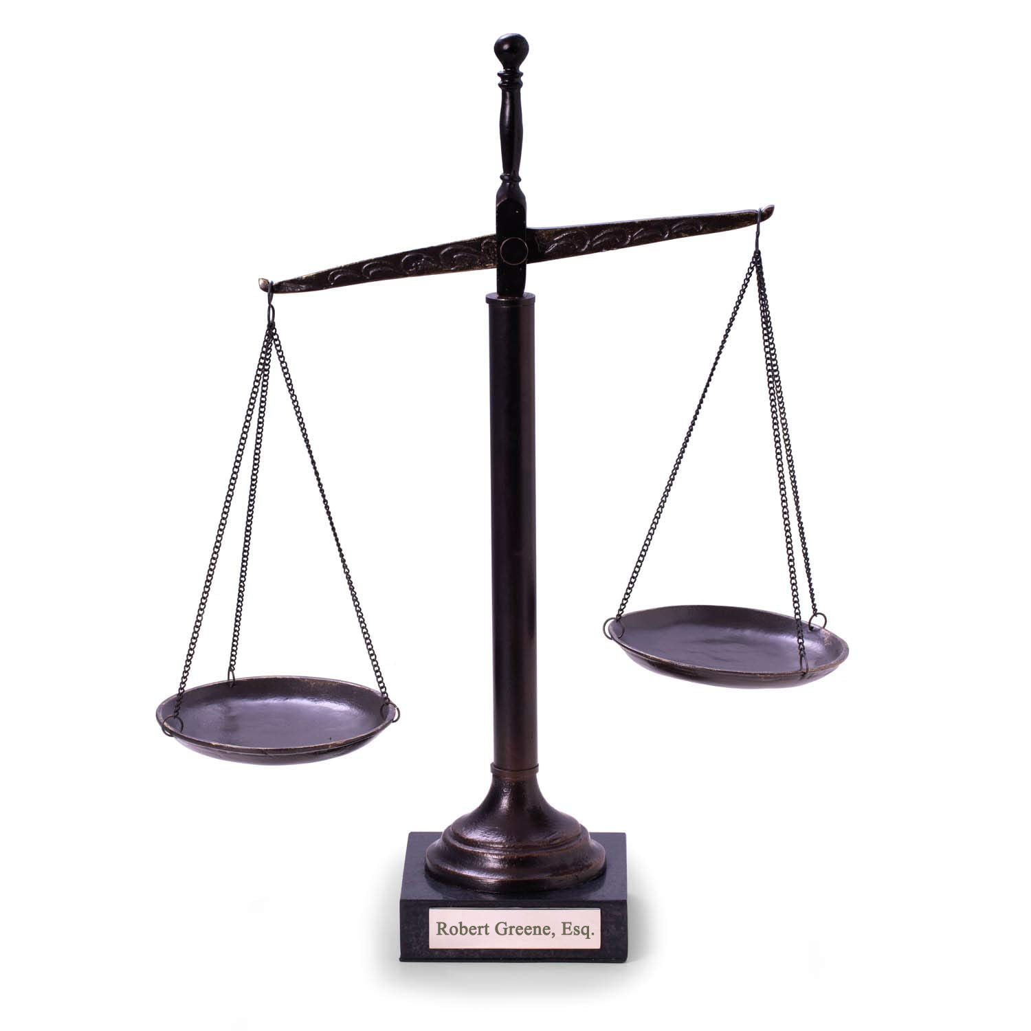 Handcrafted Bronze Finished Legal Libra Scale, Lawyer Scale of Justice ...