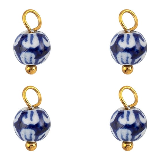 Handcrafted Ceramic Jewelry Components With Traditional Motifs And ...