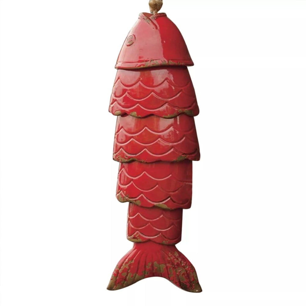 Handcrafted Colorful Koi Fish Wind Chimes - Perfect for Indoor and ...