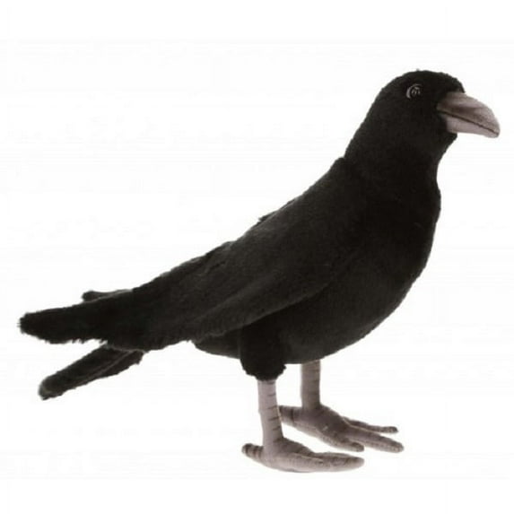 Handcrafted Cuddlers 12" Handcrafted Realistic Plush Black Crow Free ...