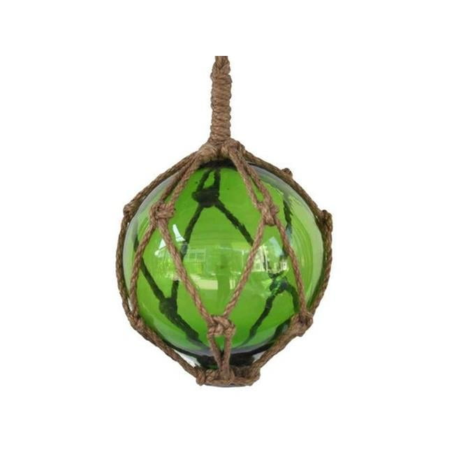 Handcrafted Decor 6 Green Glass - Old Green Japanese Glass Ball Fishing ...